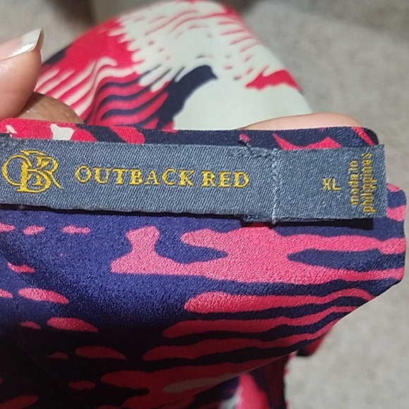 Outback Red | Dresses | Outback Red Xl Batwing Cold Shoulder Dress ...